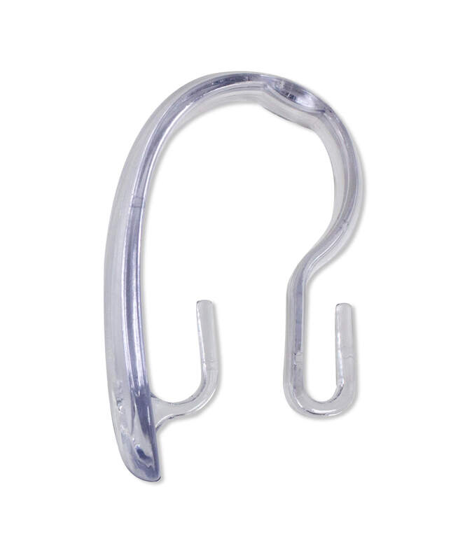 Double Shower Curtain Hooks • Heirloom Linens • Canadian Bedding in ...
