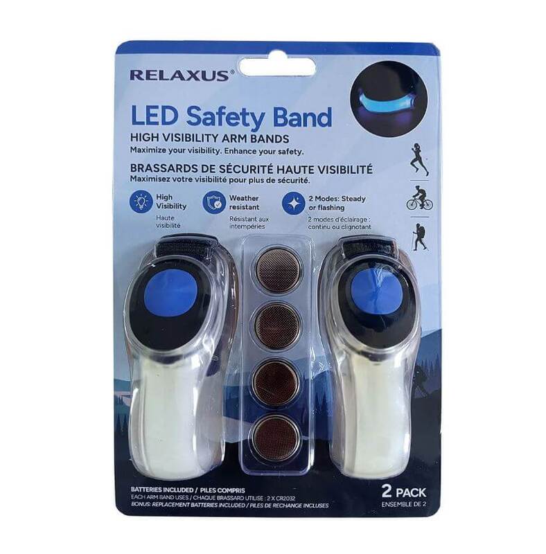 LED Safety Band - Blue • Heirloom Linens • Canadian Bedding in Victoria BC