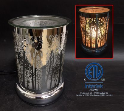 Silver Tree Touch Lamp • Heirloom Linens • Canadian Bedding in Victoria BC