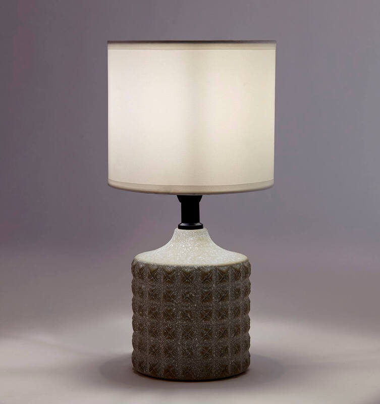 Checkered Ceramic Table Lamp • Heirloom Linens • Canadian Bedding in ...