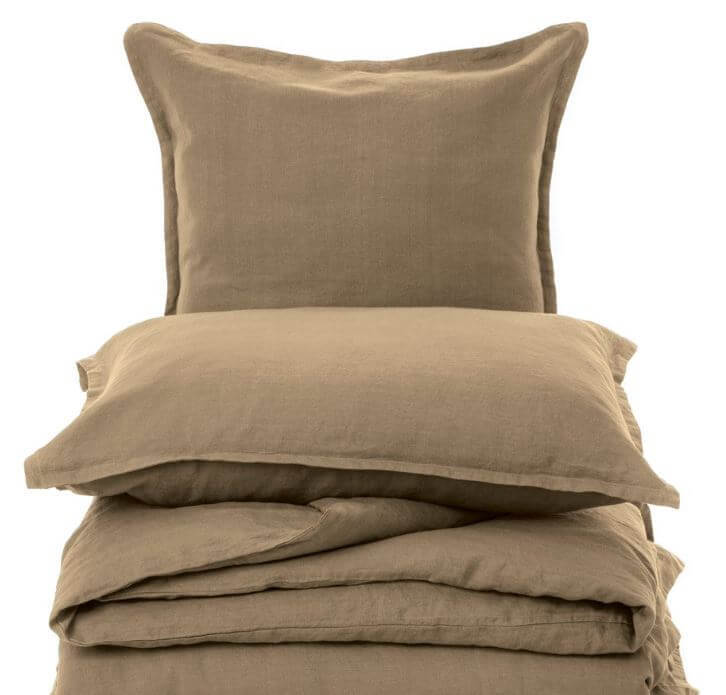 Lin Tan Linen Bedding by Brunelli • Heirloom Linens • Canadian Bedding ...