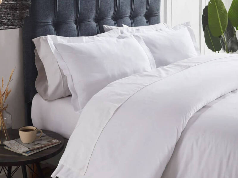 Pacific White Duvet Cover Set • Heirloom Linens • Canadian Bedding in ...