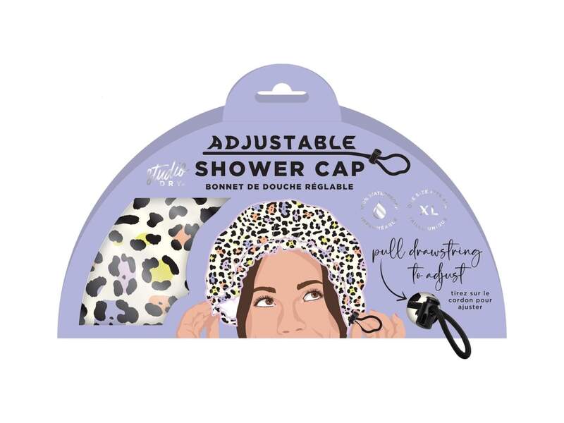 Leopard Adjustable Shower Cap • Heirloom Linens • Canadian Bedding in ...